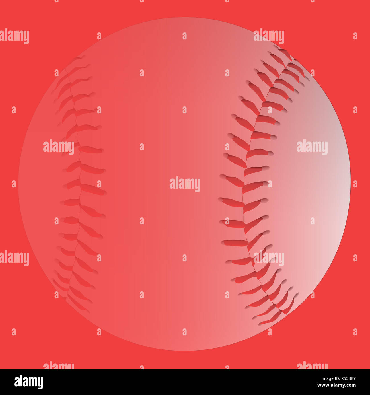 Red Faded Baseball Stock Photo - Alamy