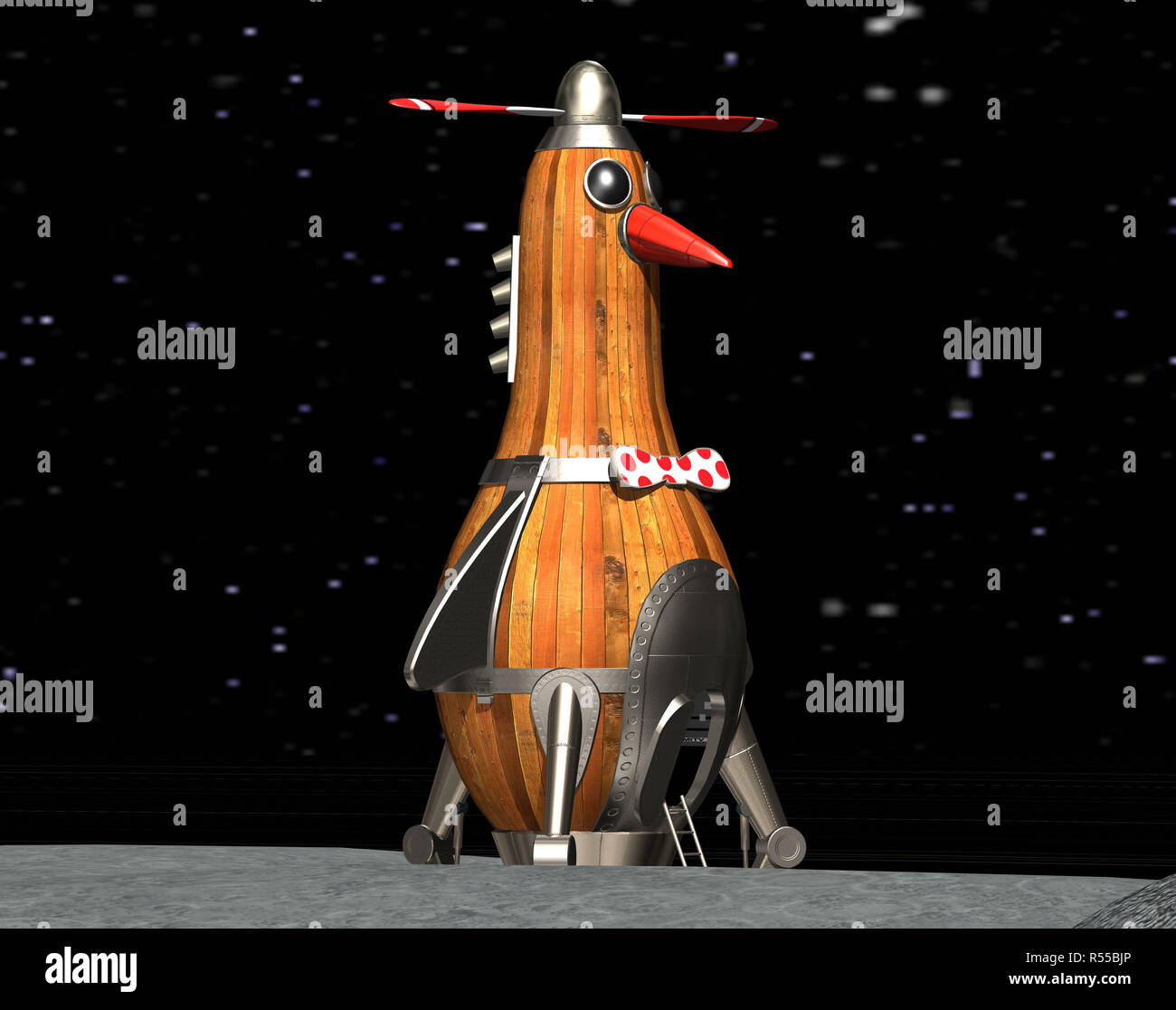 cartoon moon landing Stock Photo - Alamy
