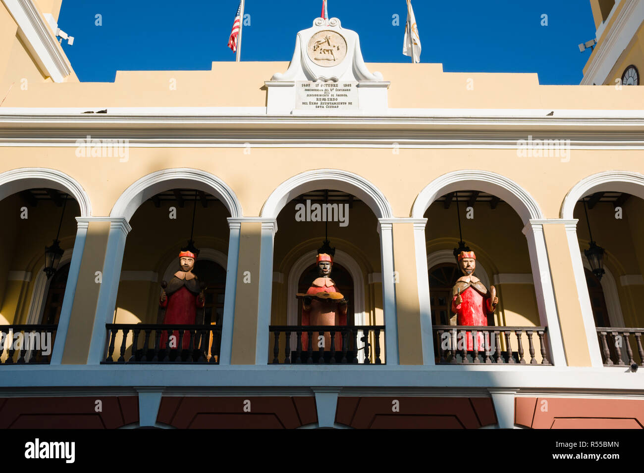The Three Kings in the historic town of Old San Juan in San Juan Puerto ...