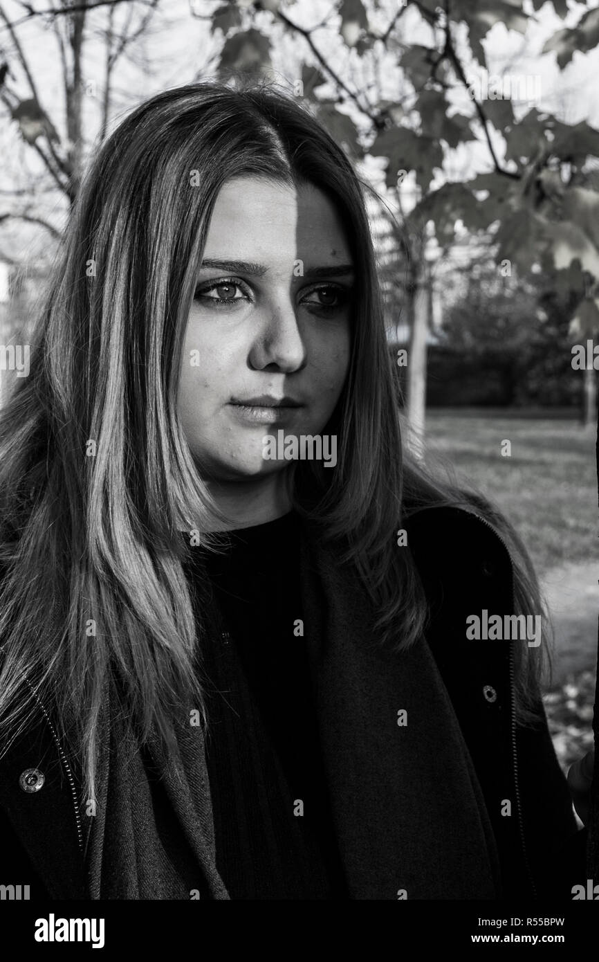 In the world of duality Stock Photo - Alamy