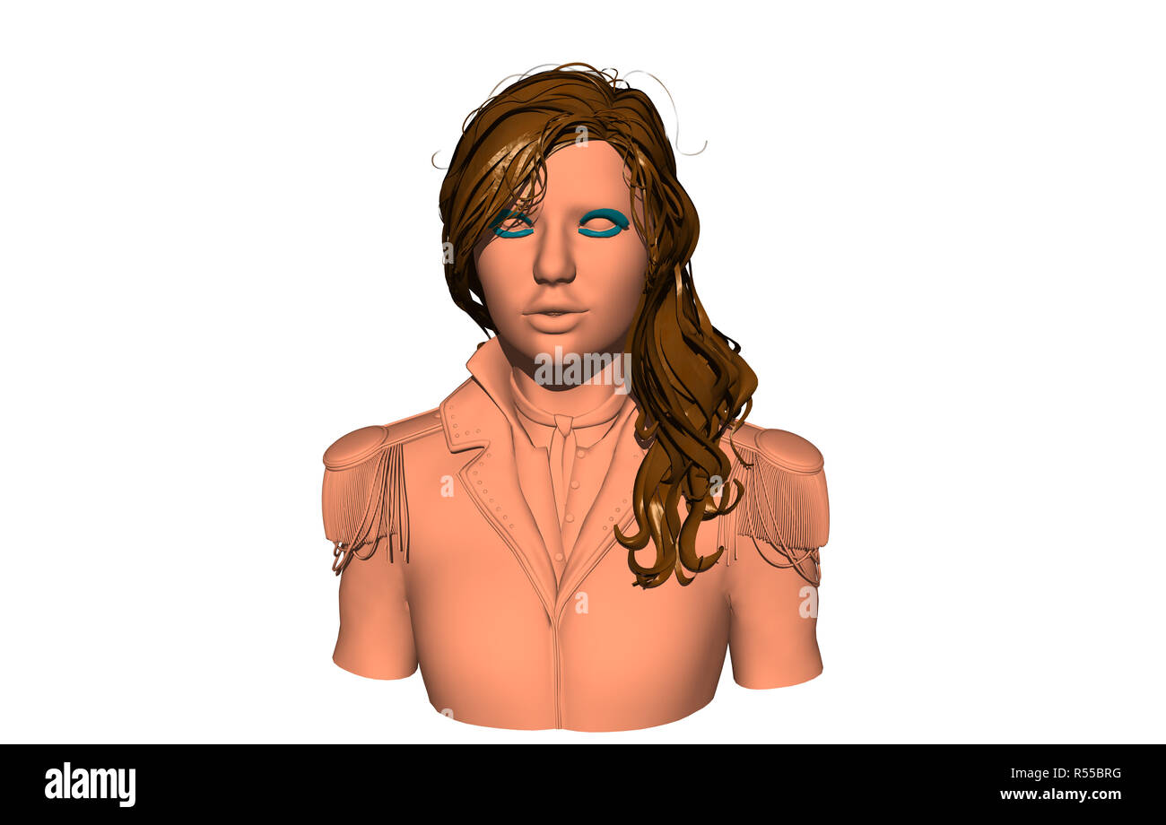 woman bust isolated Stock Photo - Alamy