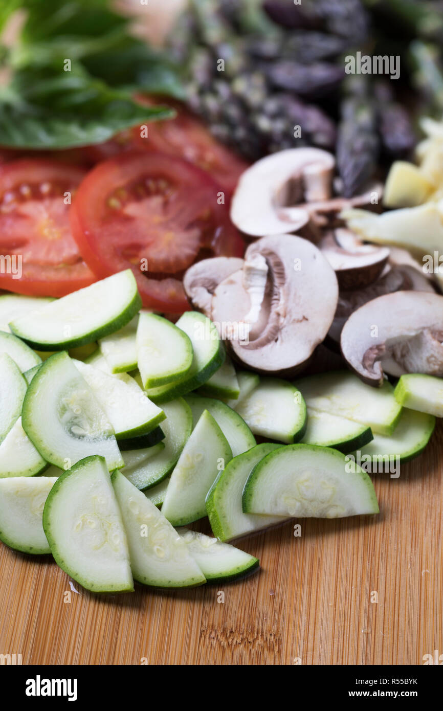 Fresh Pizza Toppings Stock Photo - Alamy