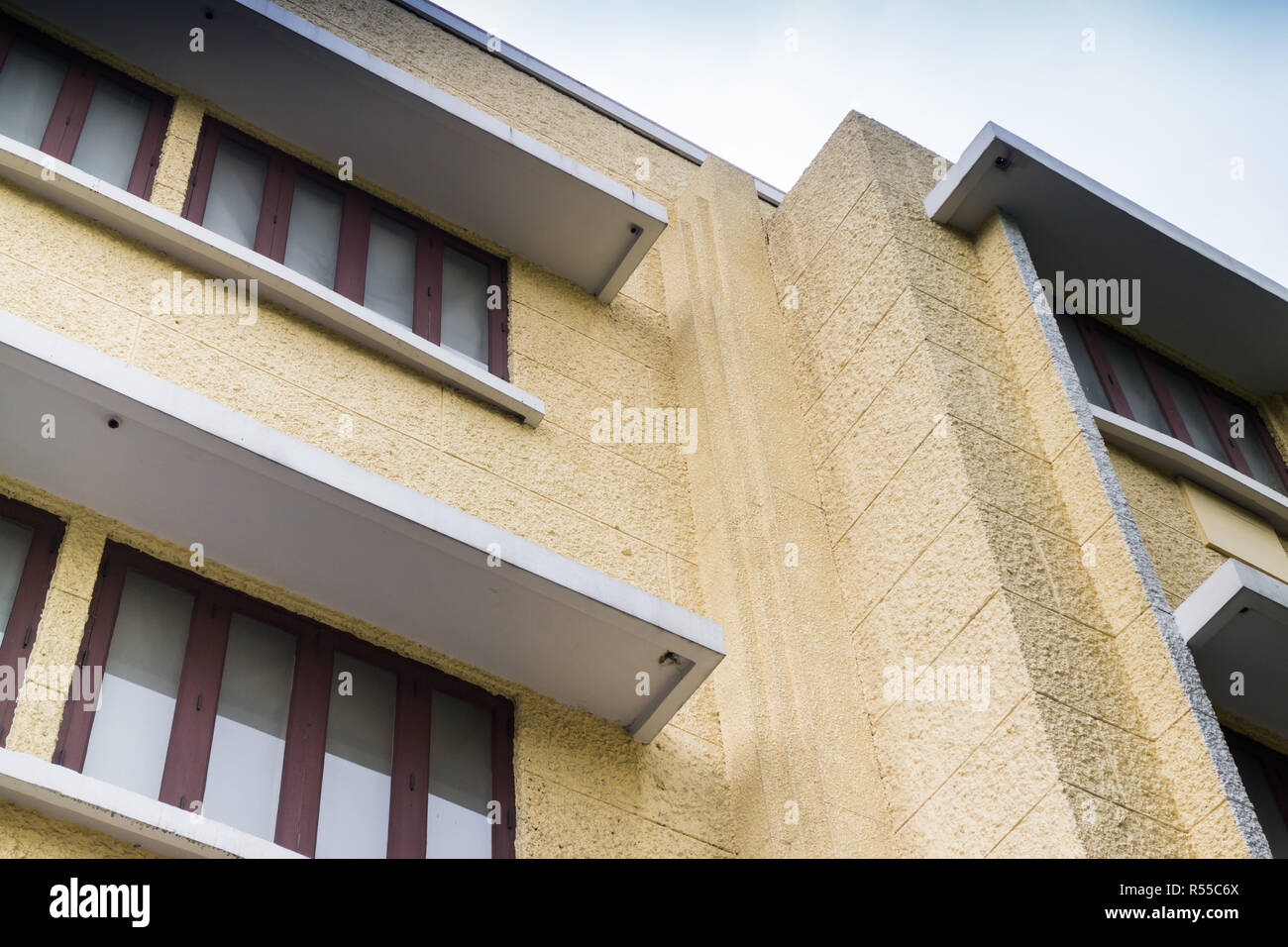 Vintage Styled Office Building Outside Stock Photo - Alamy