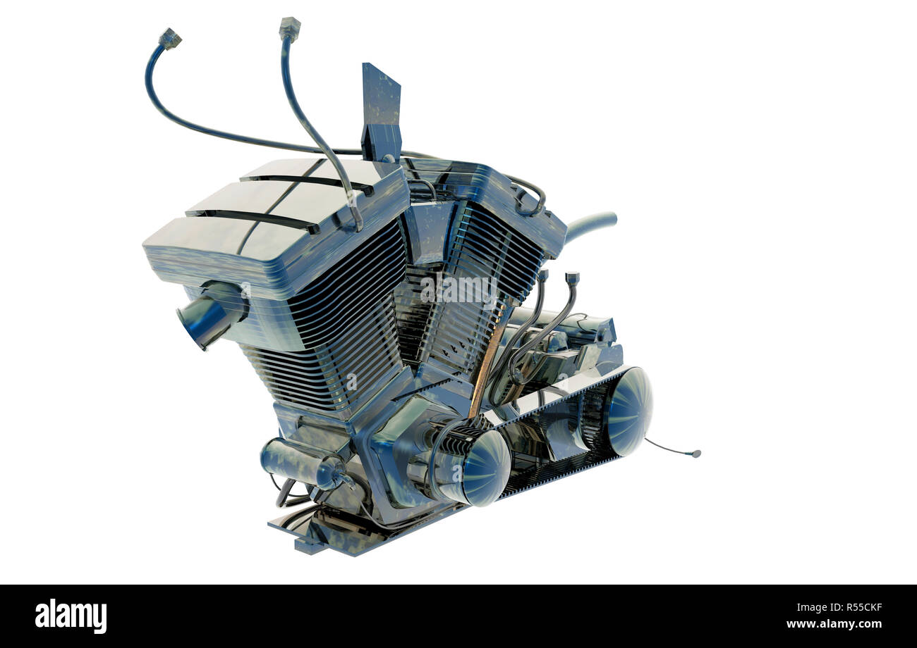 internal combustion engine isolated Stock Photo - Alamy