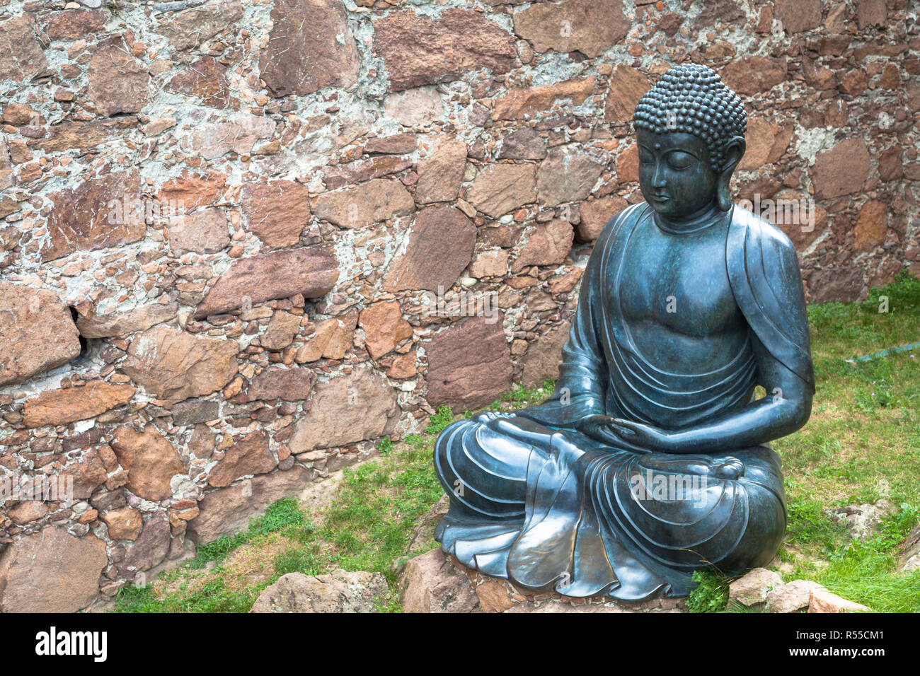 Meditating Buddha Statue Stock Photo - Alamy
