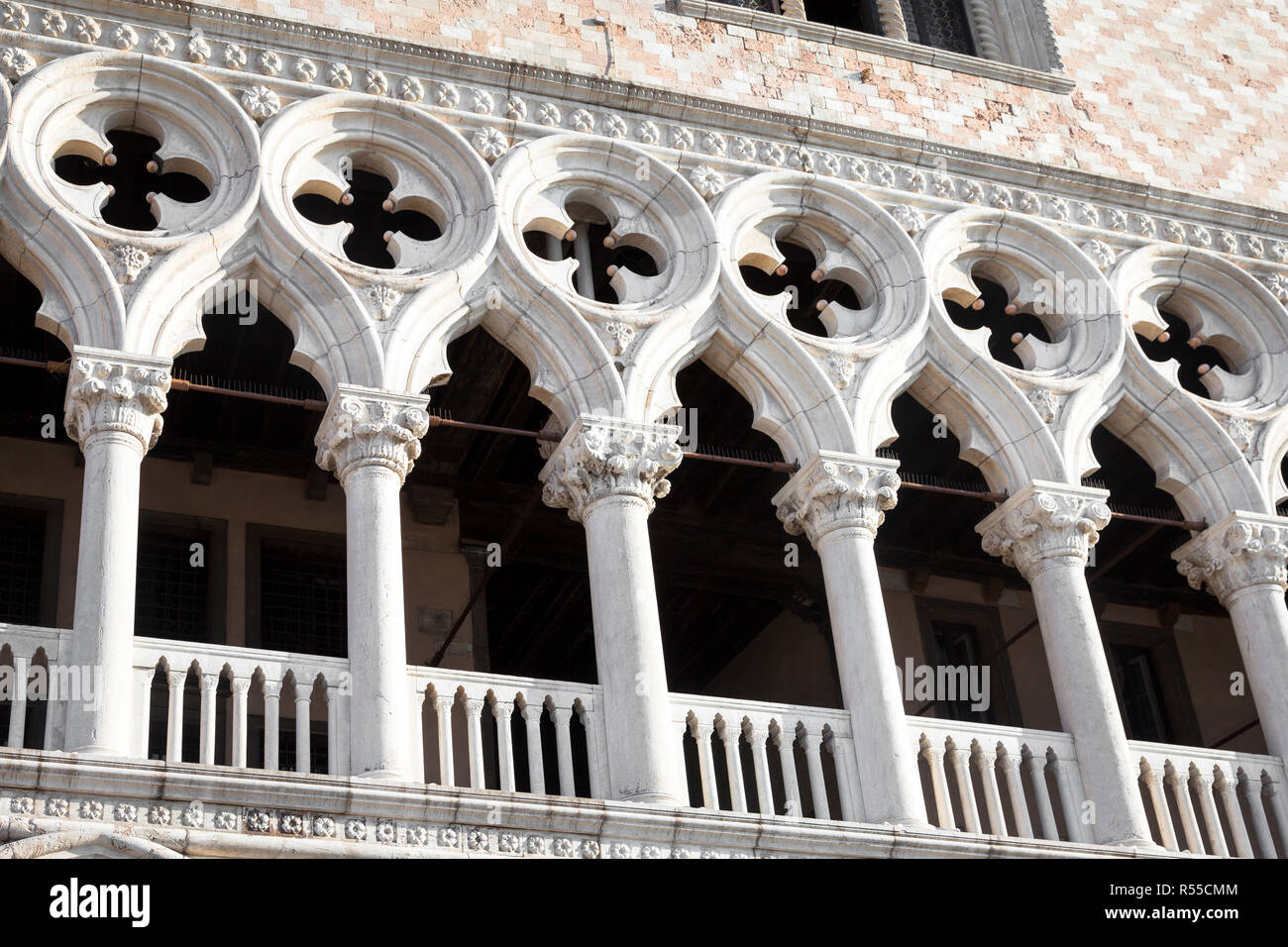 Venice, Italy - Columns perspective Stock Photo - Alamy