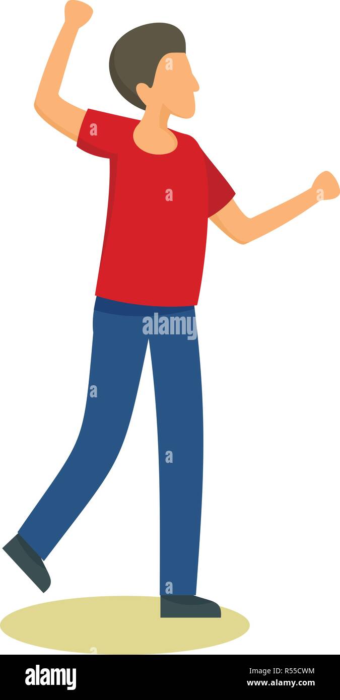 Man at meeting icon. Flat illustration of man at meeting vector icon ...