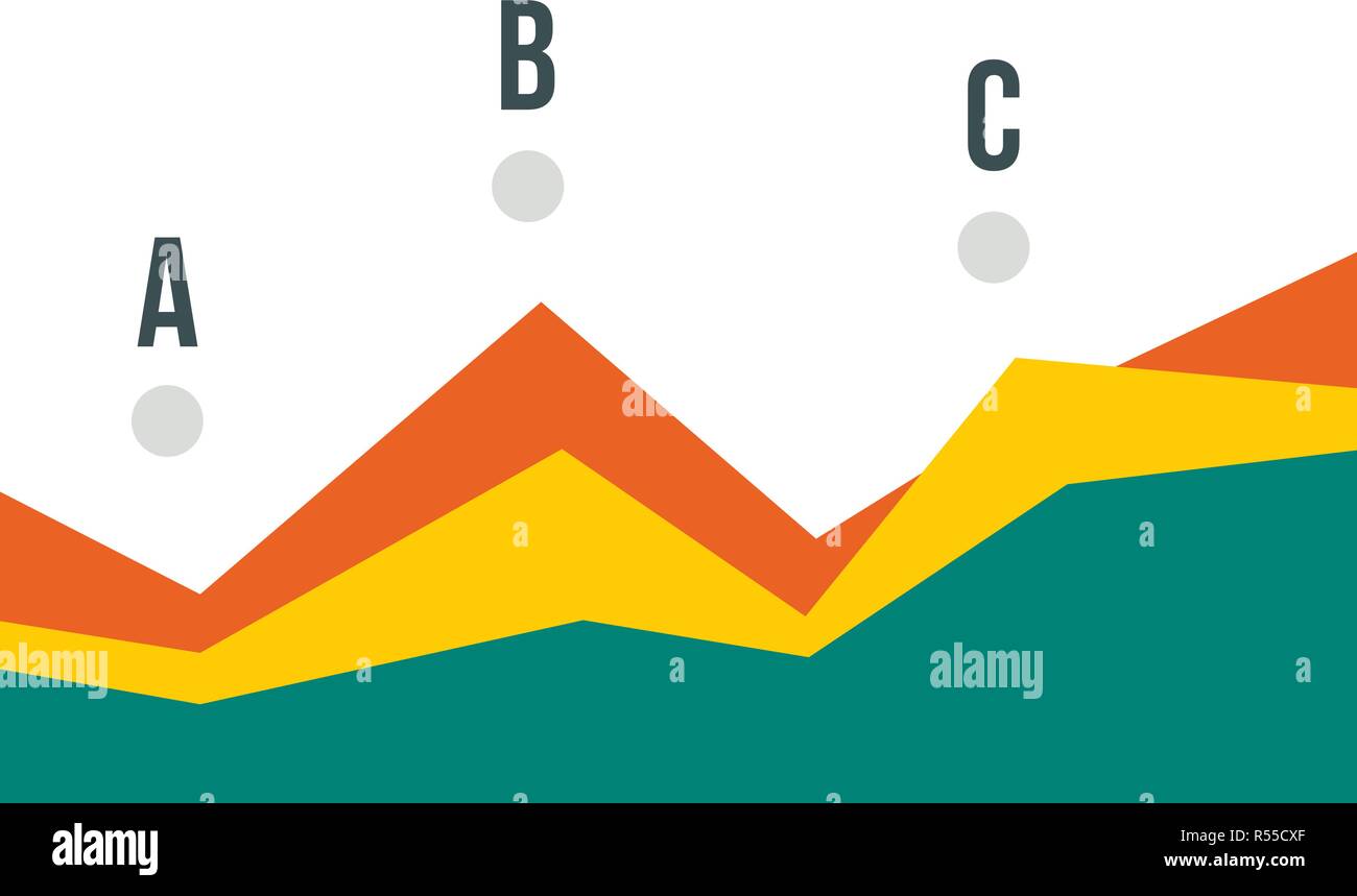 Point chart icon. Flat illustration of point chart vector icon for web ...