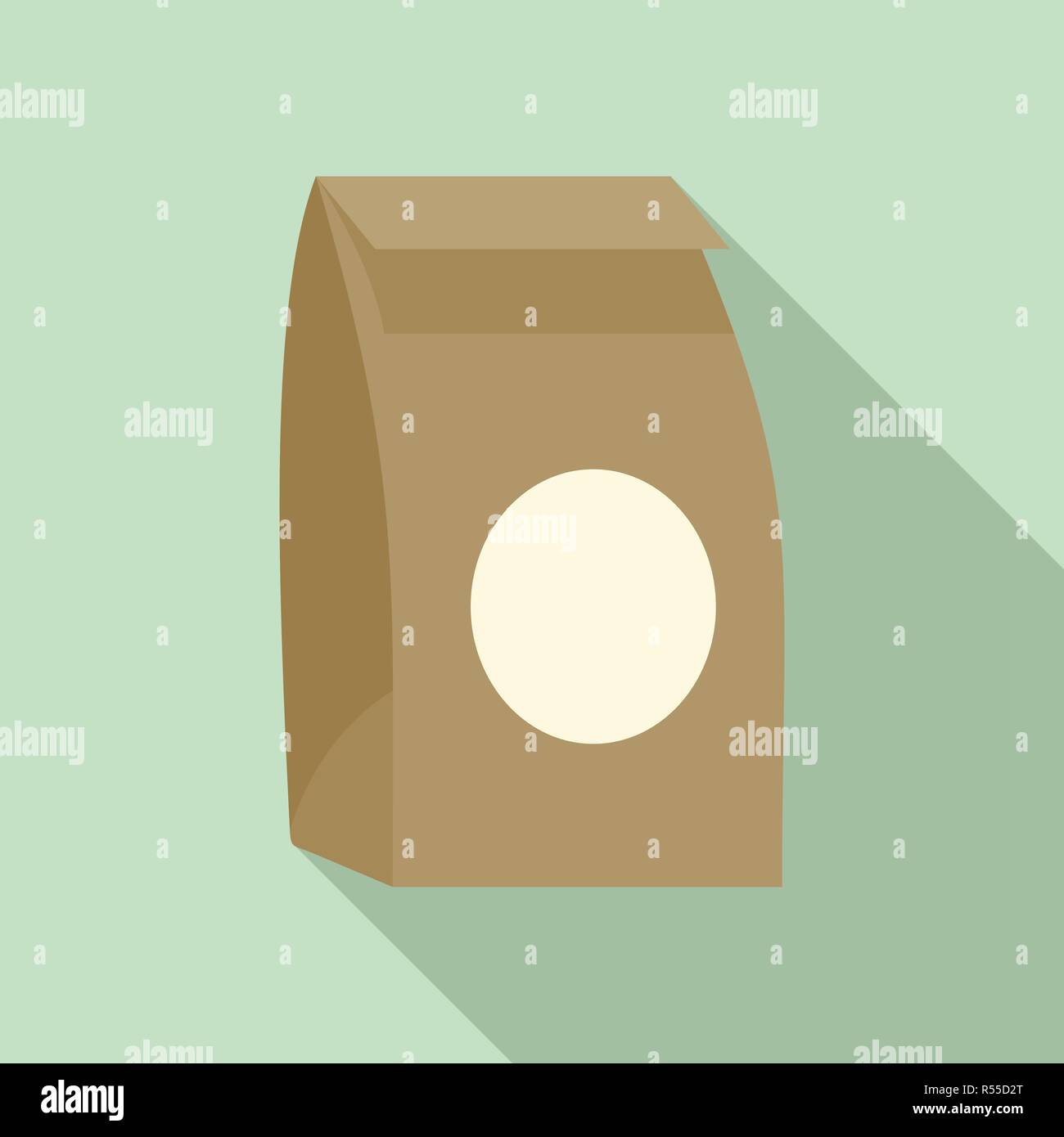 Paper packet icon. Flat illustration of paper packet vector icon for ...