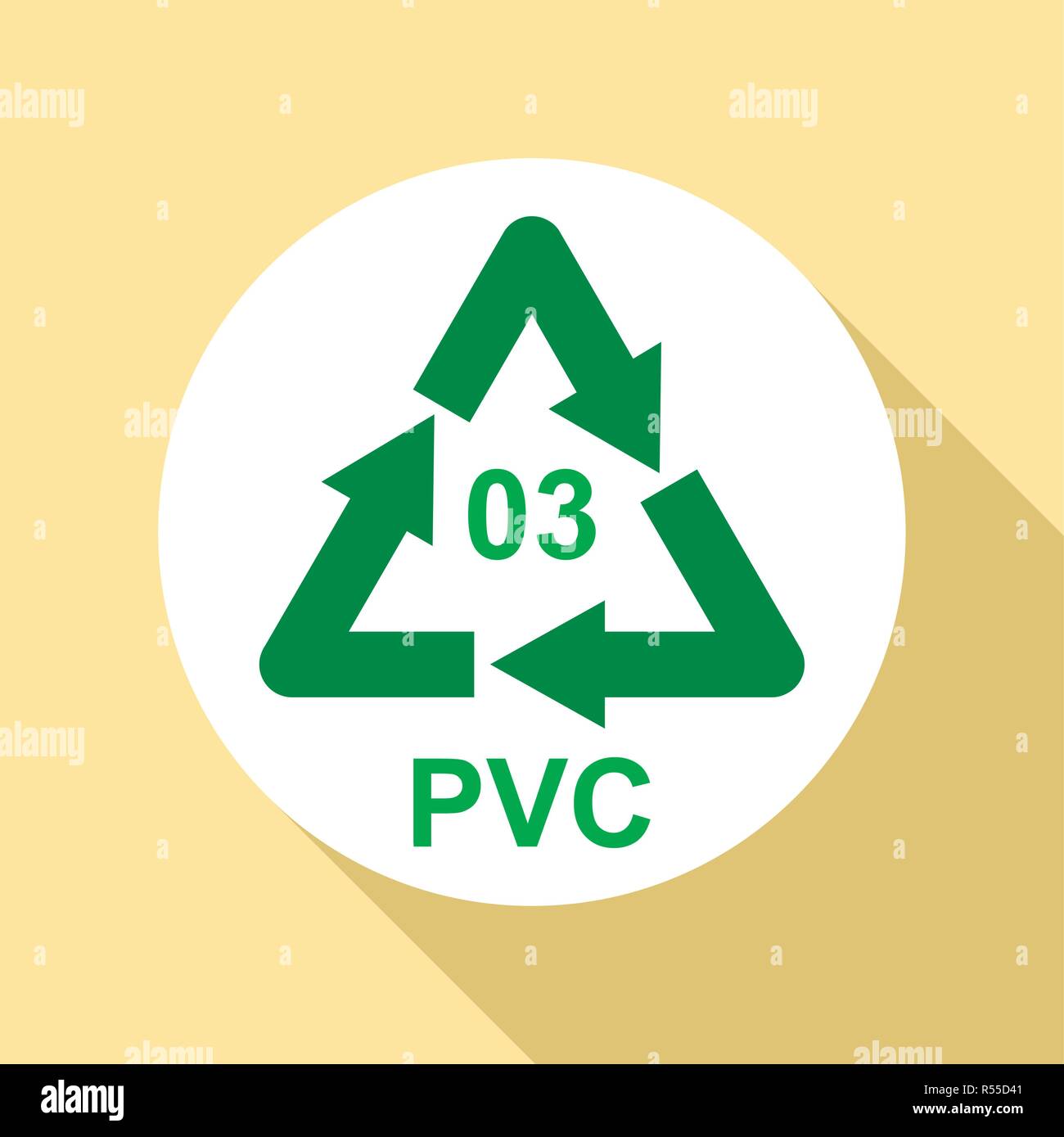 Pvc sign icon. Flat illustration of pvc sign vector icon for web design ...