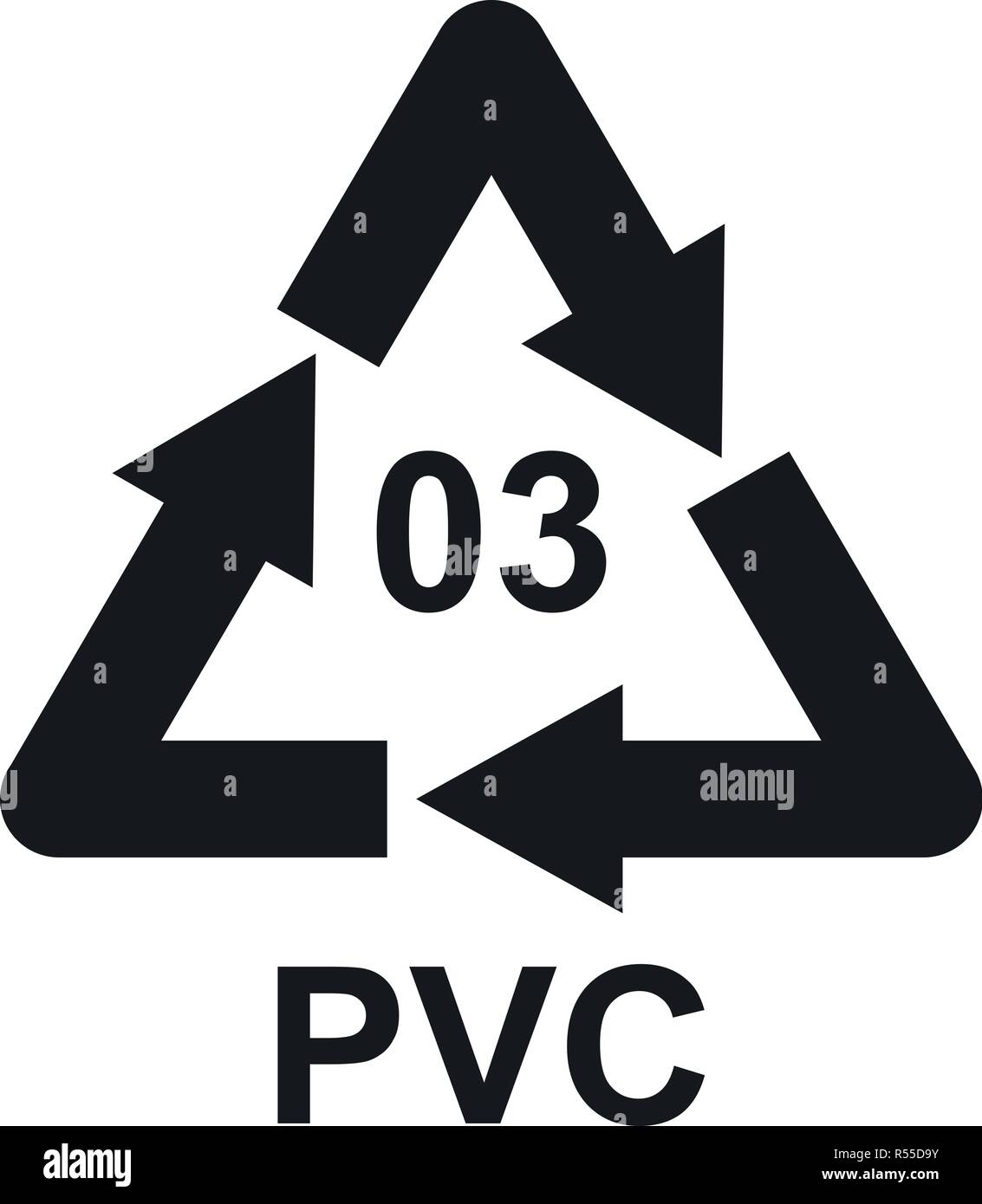 Pvc sign icon. Simple illustration of pvc sign vector icon for web ...