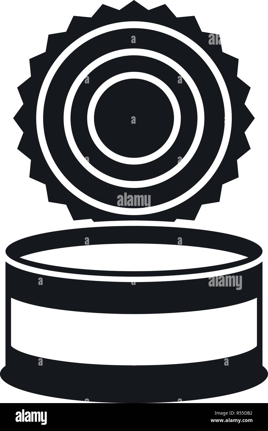 Open tin can icon. Simple illustration of open tin can vector icon for ... Open tin can icon. Simple illustration of open tin can vector icon for ...