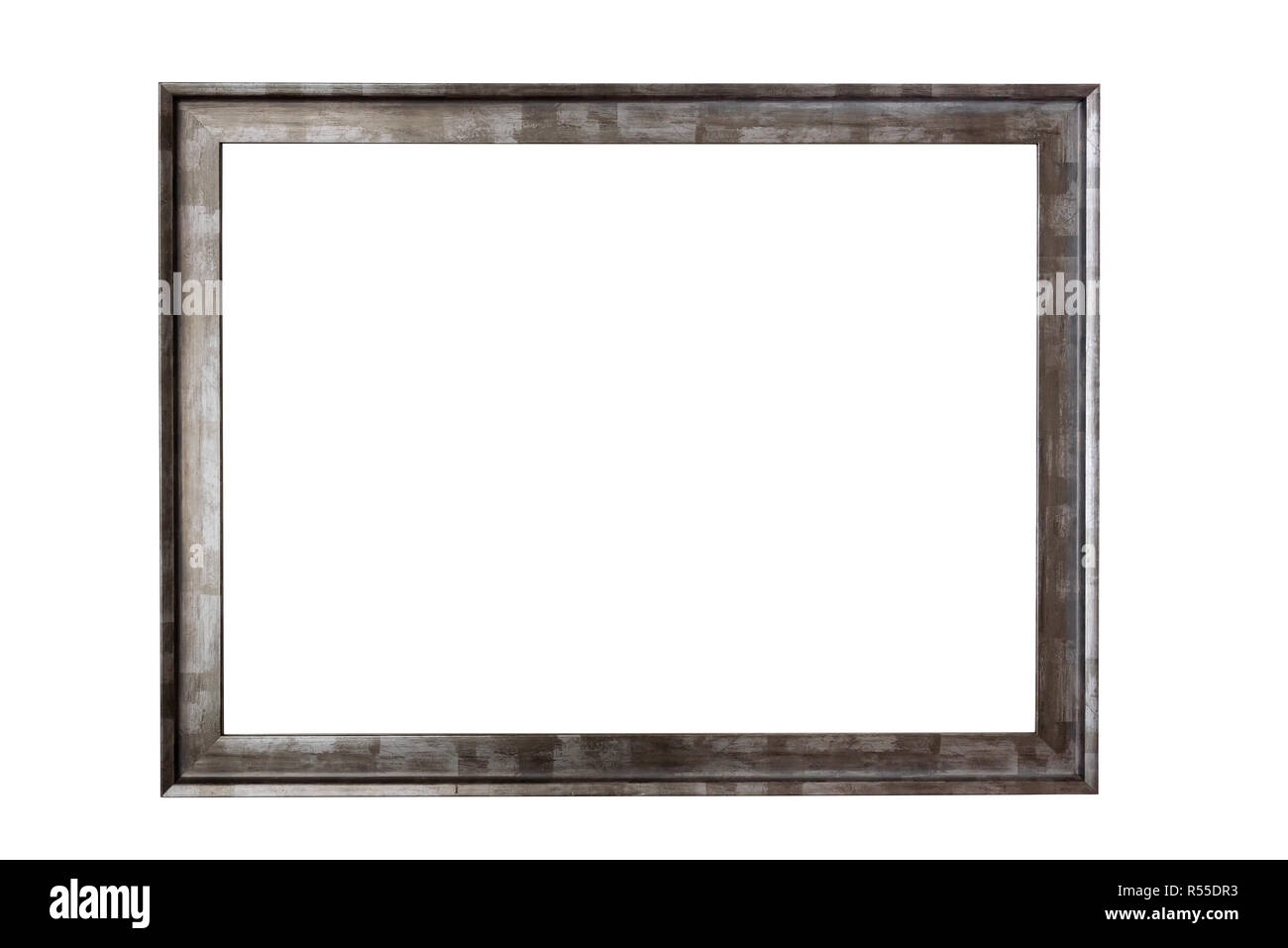 metal picture frame on white background Stock Photo - Alamy