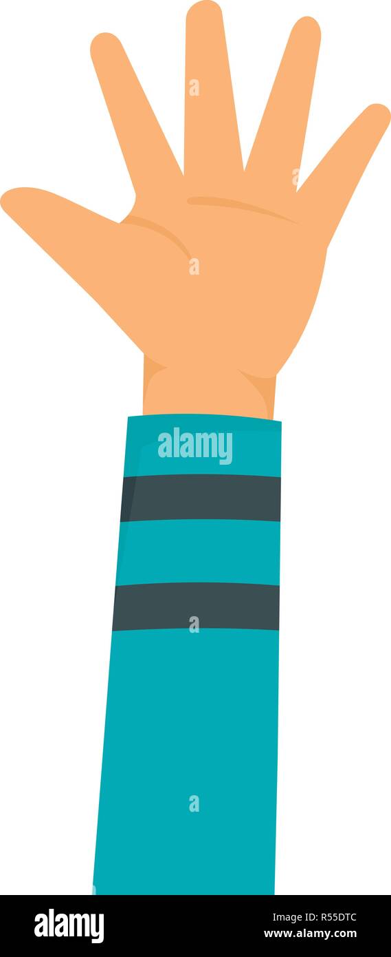 Kid hand icon. Flat illustration of kid hand vector icon for web design ...