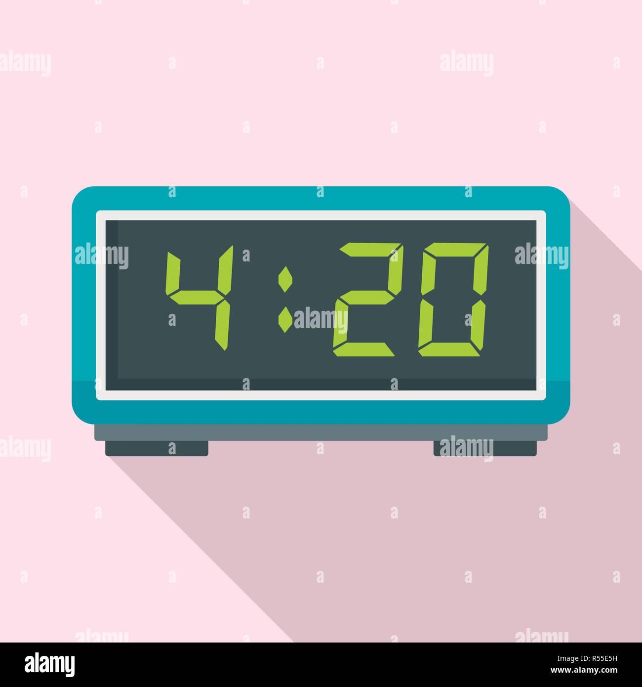 Digital Alarm Clock Vector