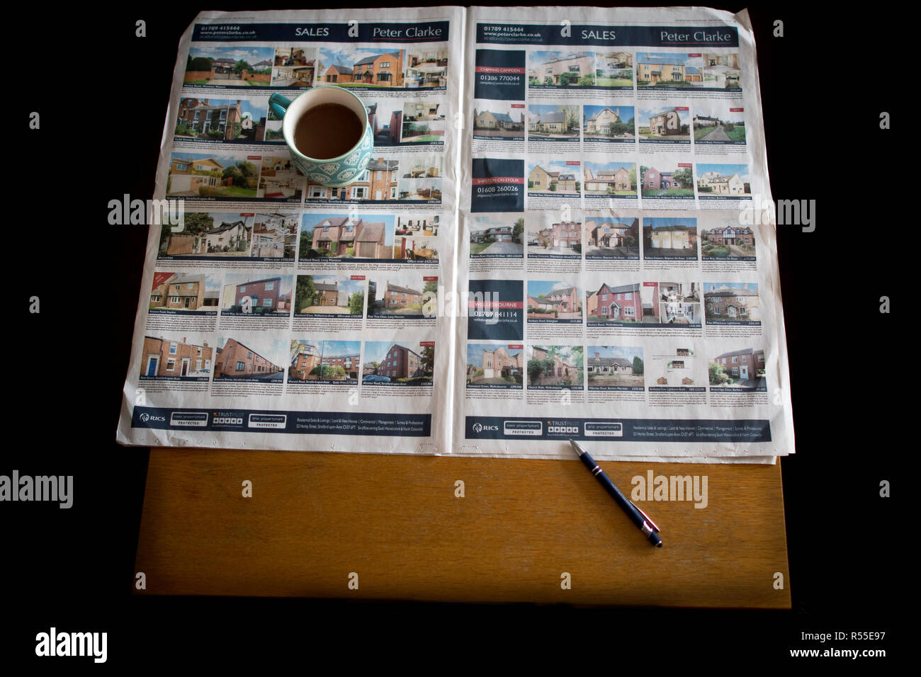 Property section newspaper hi-res stock photography and images - Alamy