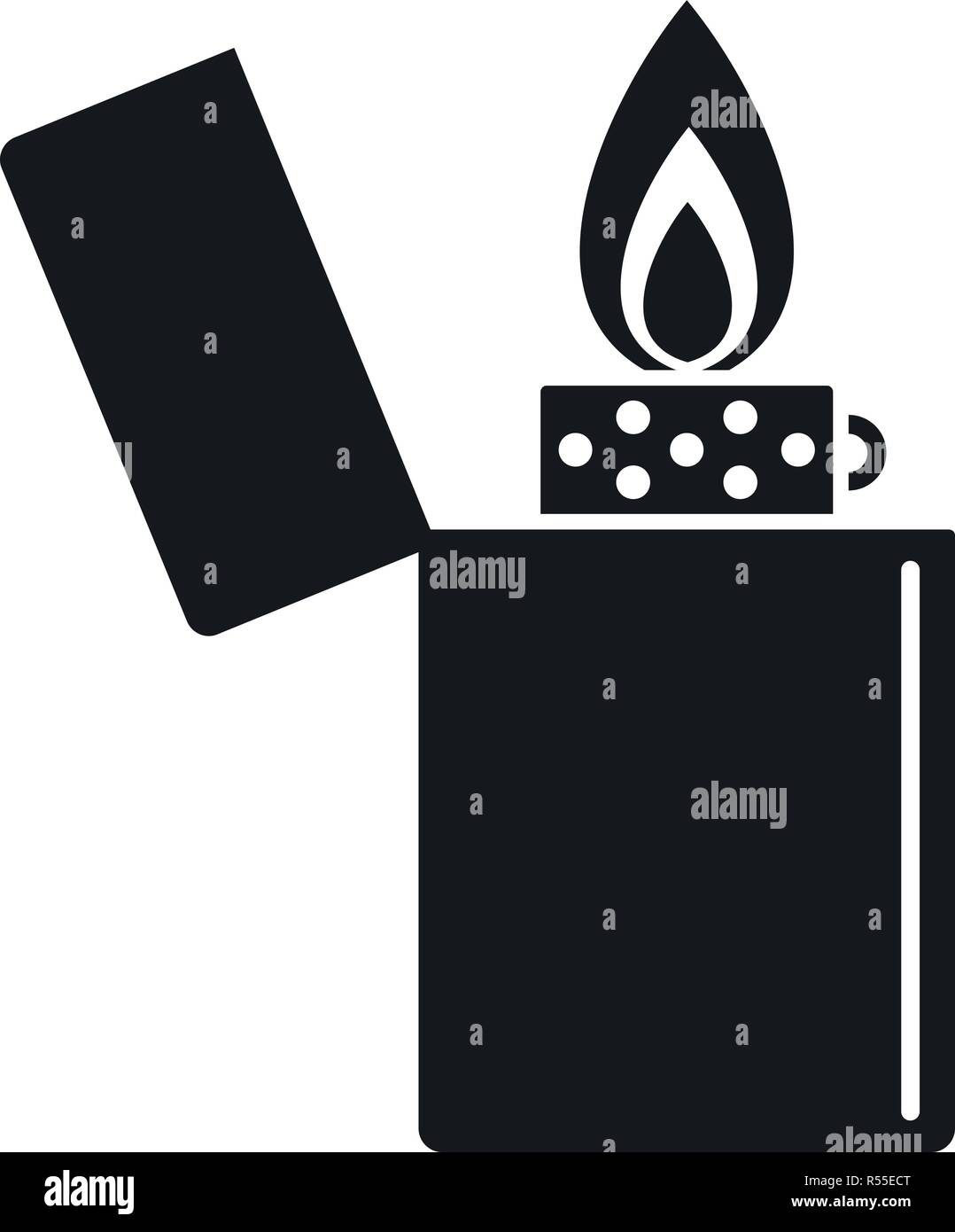 Lighter icon. Simple illustration of lighter vector icon for web design ...