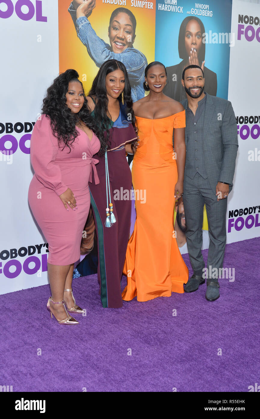 Amber Riley, Tiffany Haddish, Tika Sumpter and Omari Hardwick attend ...