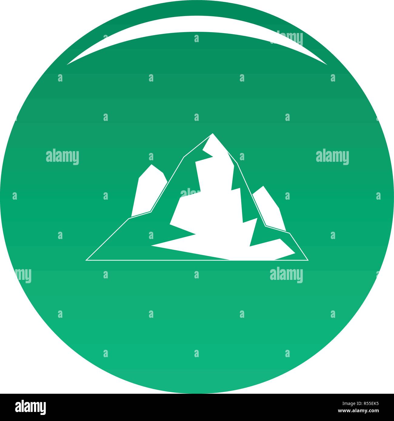 Iceberg icon. Simple illustration of iceberg vector icon for any design ...
