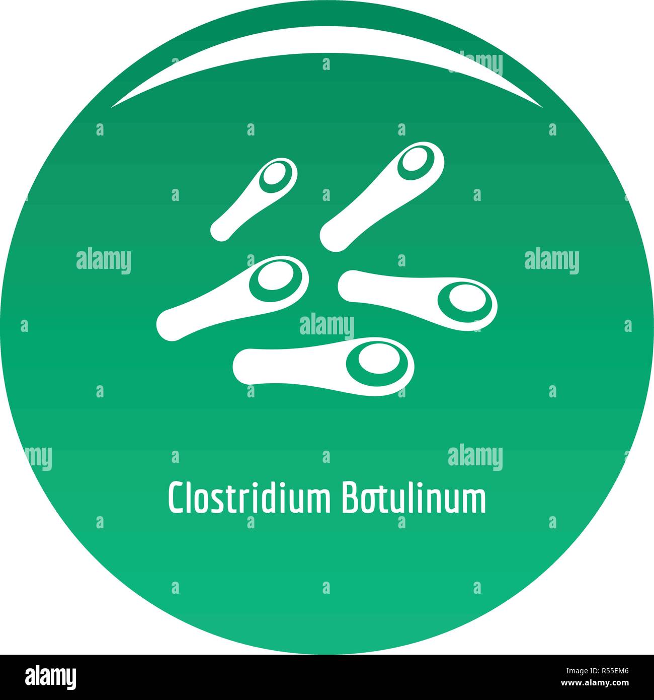 Clostridium botulinum icon. Simple illustration of clostridium ...