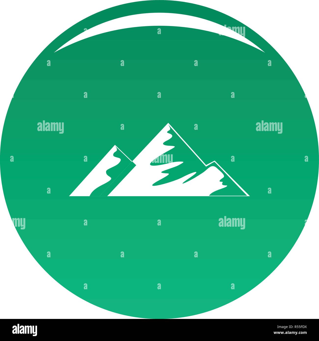 Climb on mountain icon. Simple illustration of climb on mountain vector ...