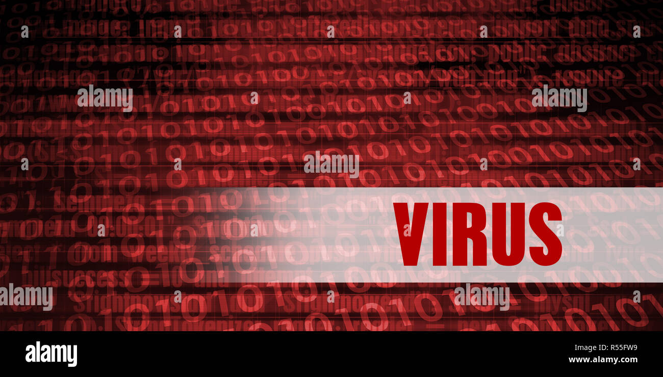 Virus Security Warning Stock Photo - Alamy