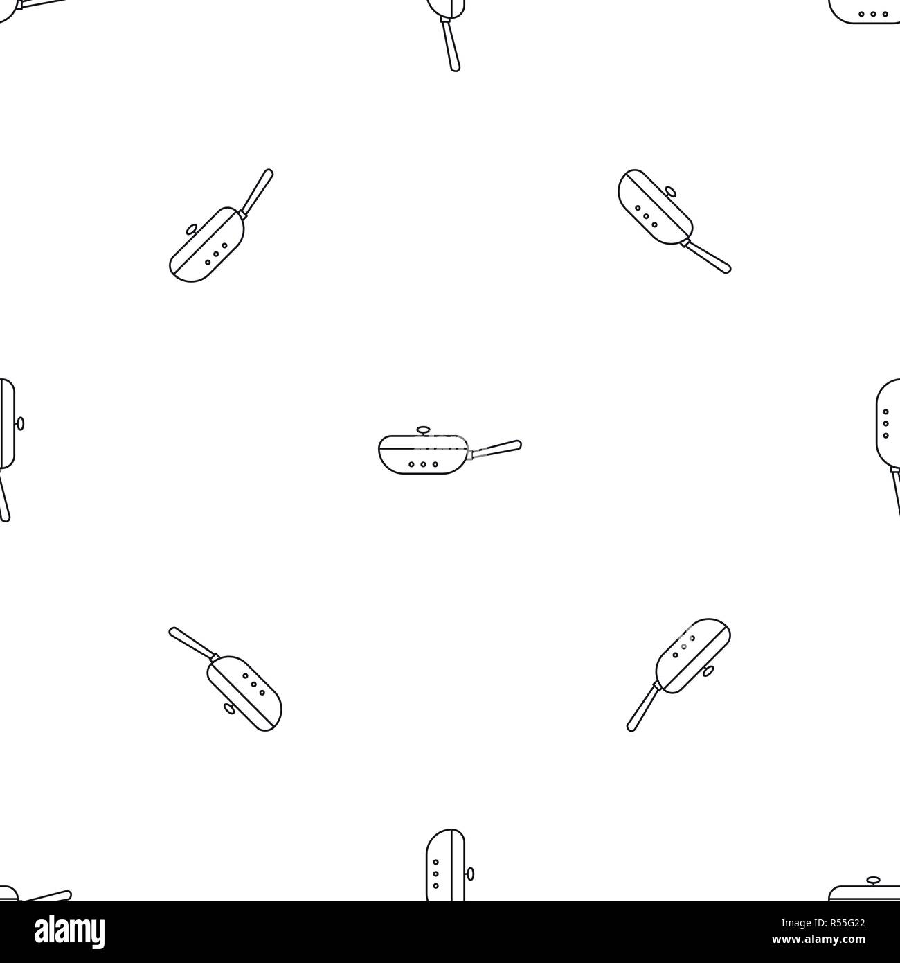 Closed fry pan pattern seamless vector repeat geometric for any web ...