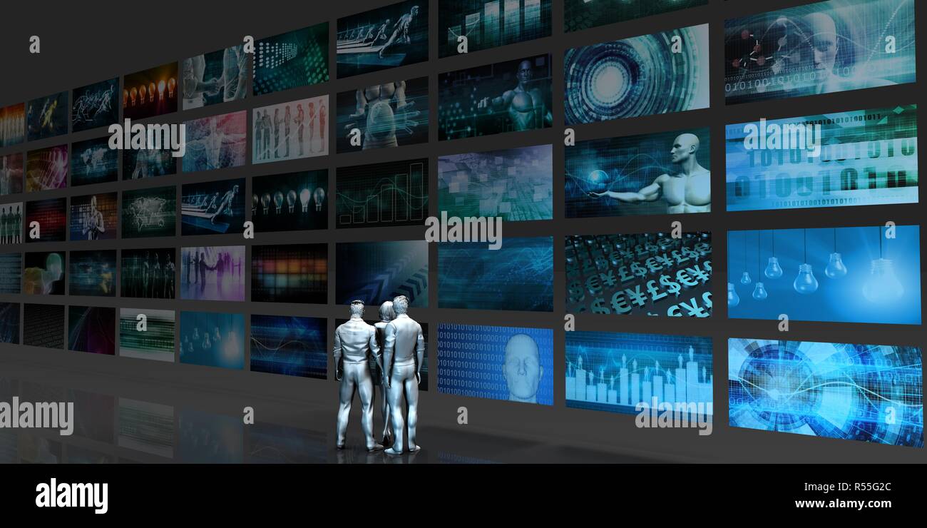 File streaming technology hi-res stock photography and images - Alamy