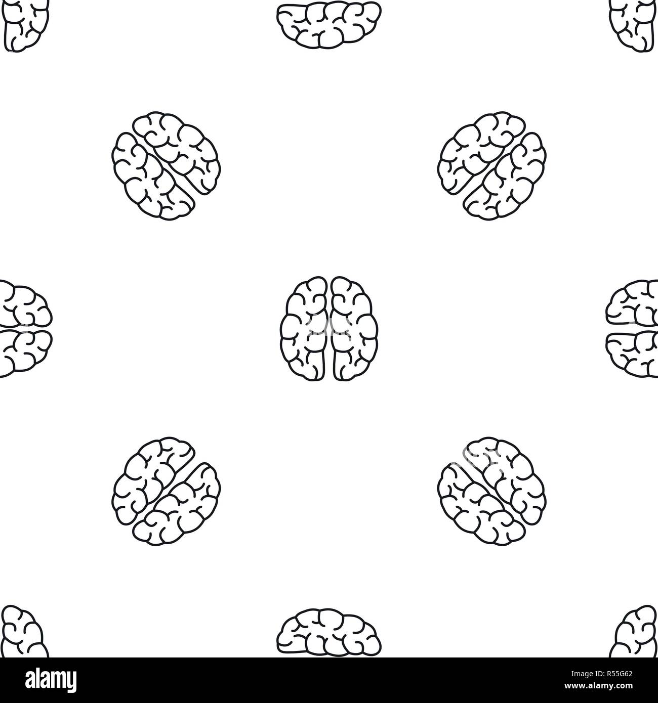 Human brain pattern seamless vector repeat geometric for any web design ...