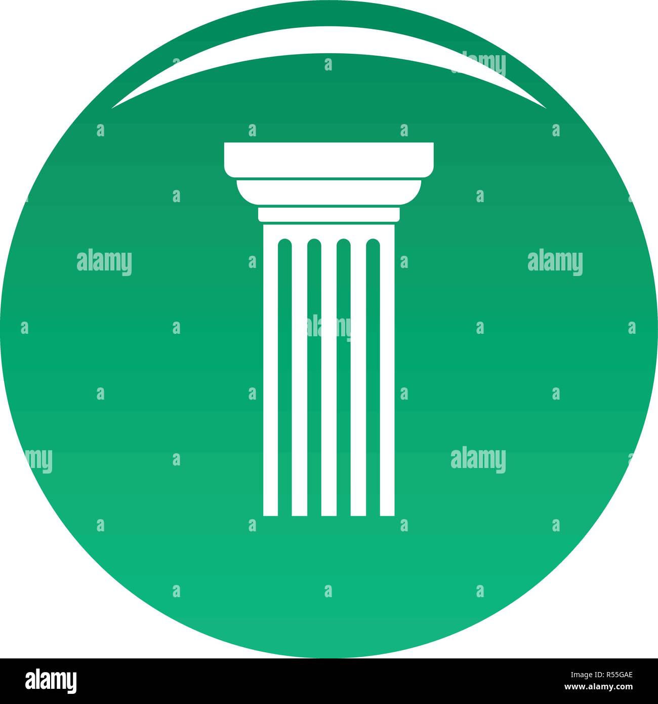 Triangular column icon. Simple illustration of triangular column vector ...