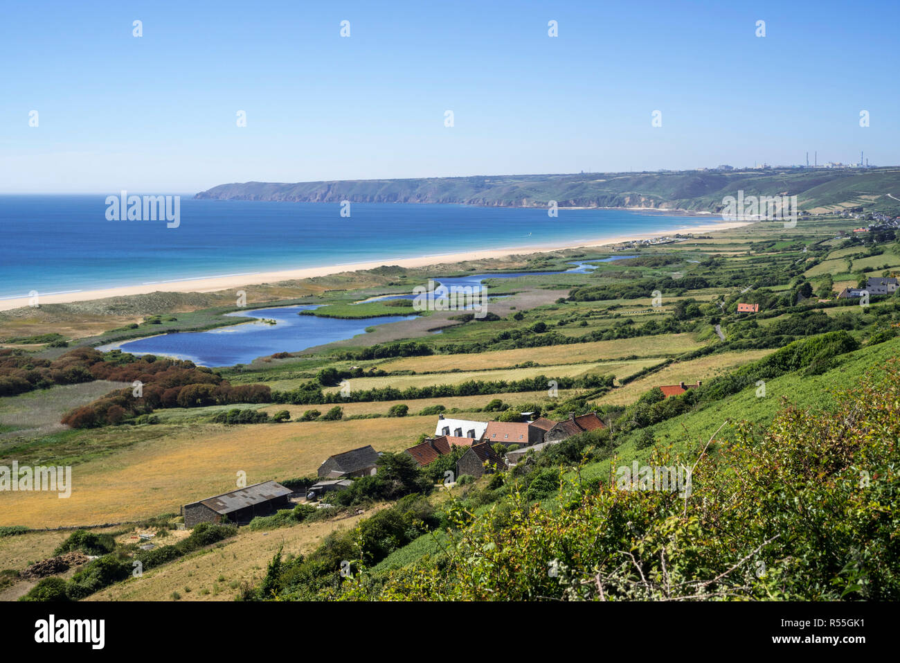Jobourg aerial view hi-res stock photography and images - Alamy