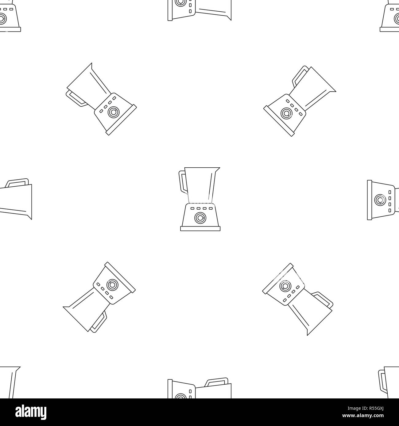Kitchen blender pattern seamless vector repeat geometric for any web ...