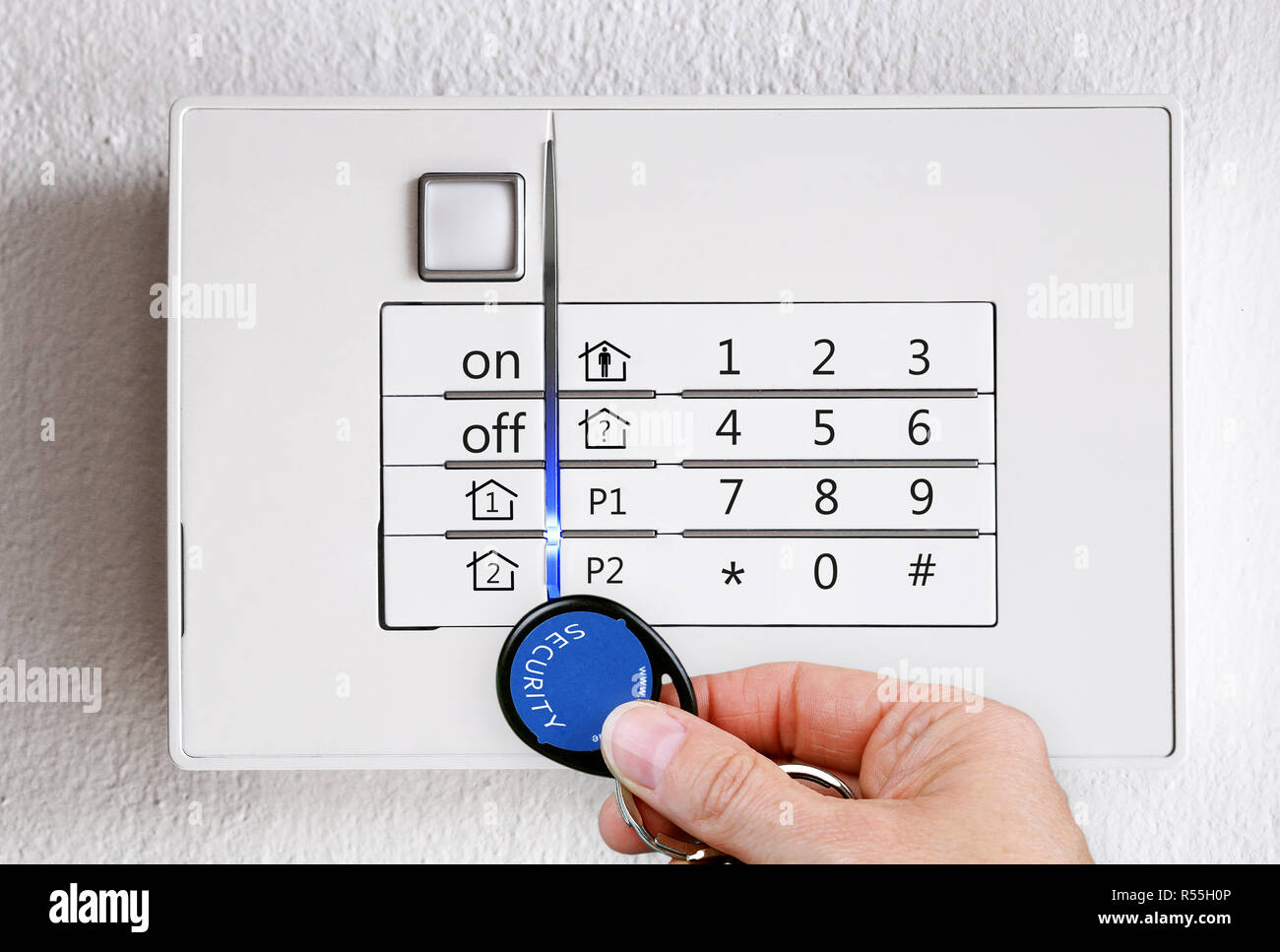 activate the alarm system Stock Photo - Alamy