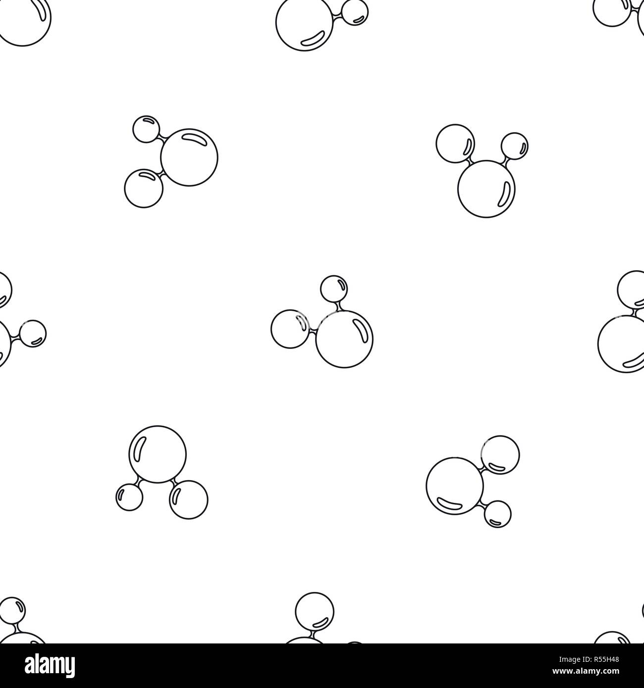 Triple Molecule Pattern Seamless Vector Repeat Geometric For Any Web