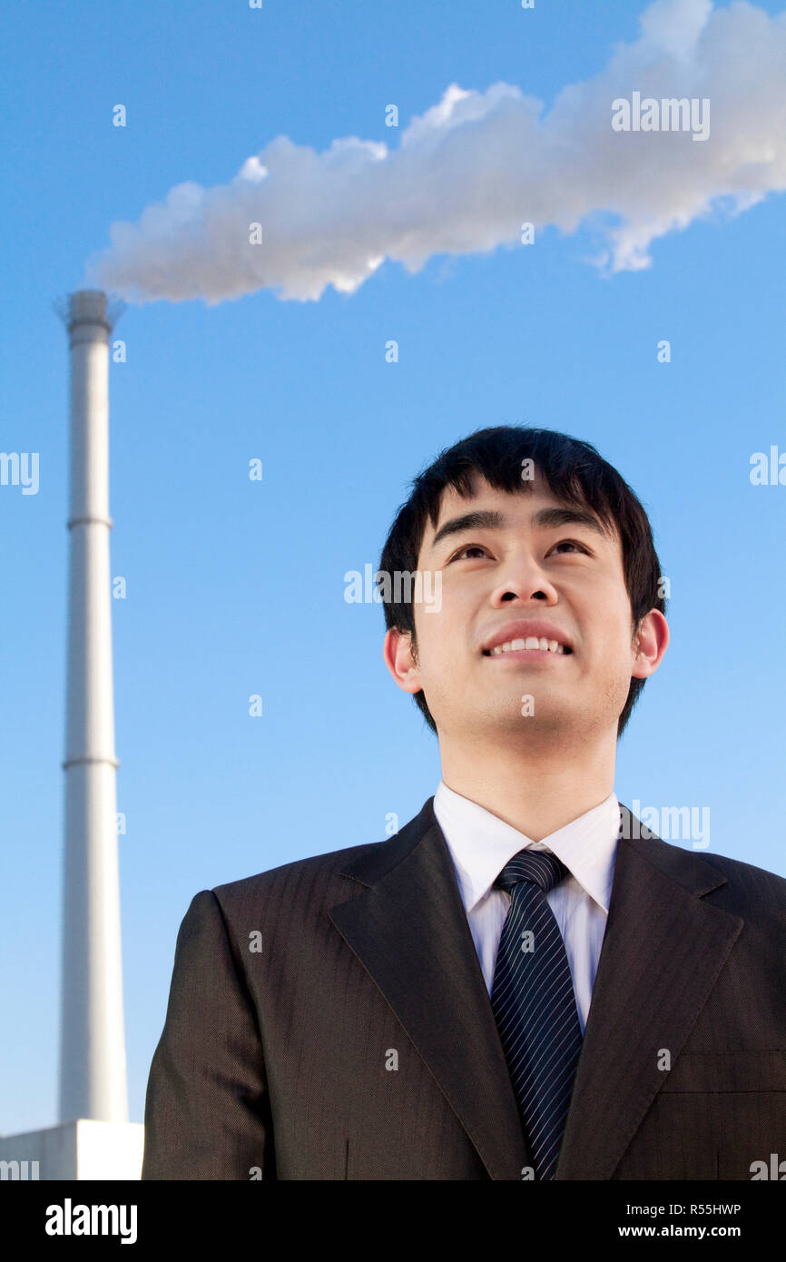 Indian businessman in factory hi-res stock photography and images - Alamy