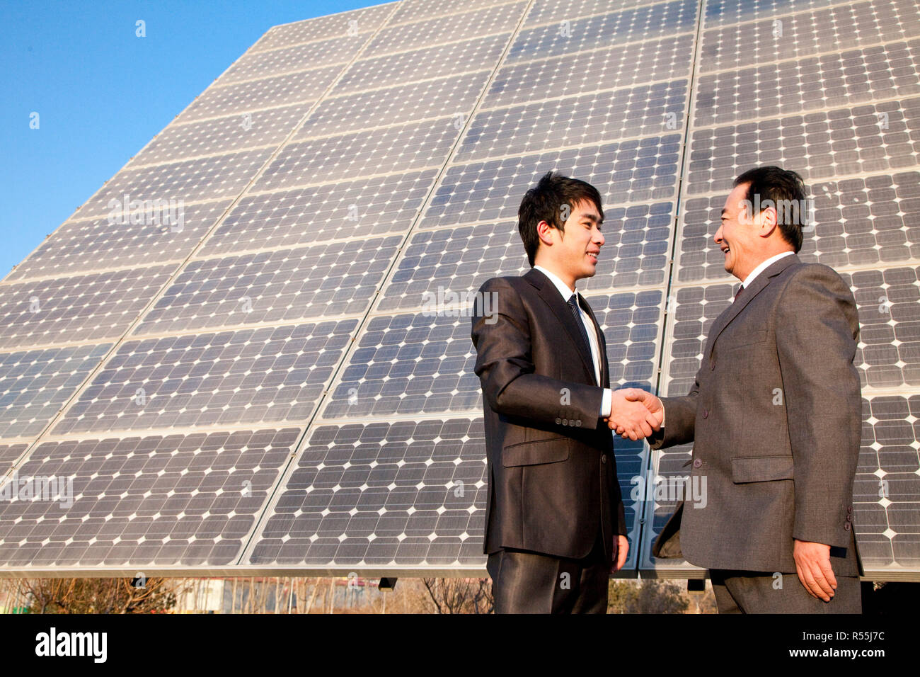 Young asian businessman solar panels hi-res stock photography and ...
