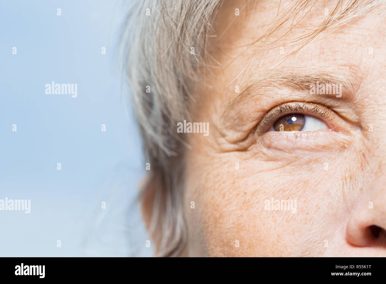 Detail of woman's face Stock Photo - Alamy