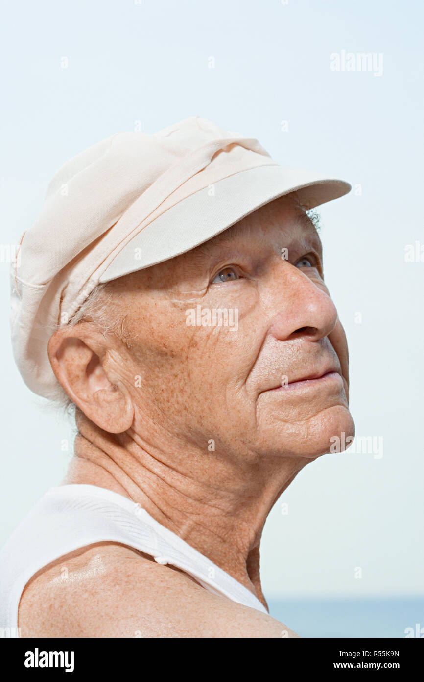 Image man wearing thinking cap hi-res stock photography and images - Alamy