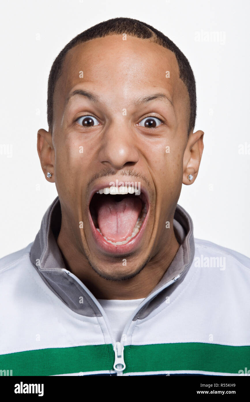 Adult african anger resentment hi-res stock photography and images - Alamy