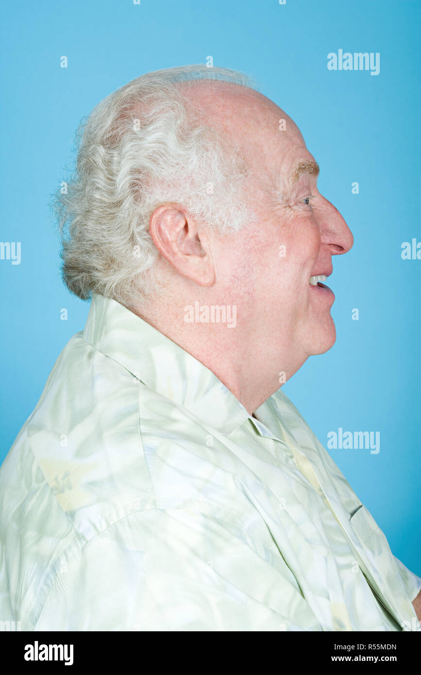 Head shot laughing profile hi-res stock photography and images - Alamy