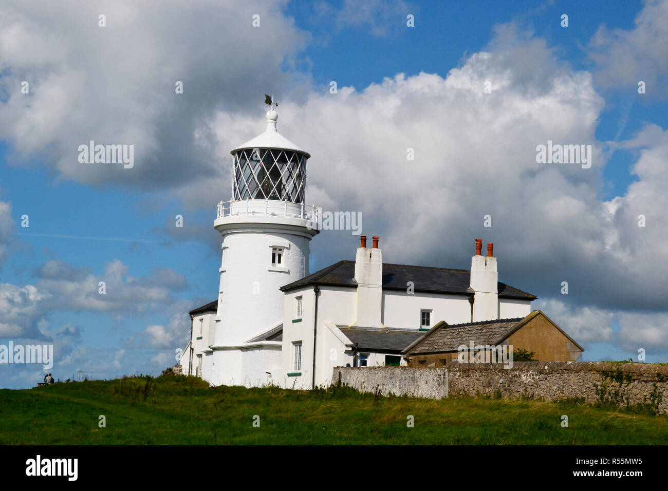 The Lighthouse at Caldey Island, near Tenby, Wales, UK Stock Photo - Alamy