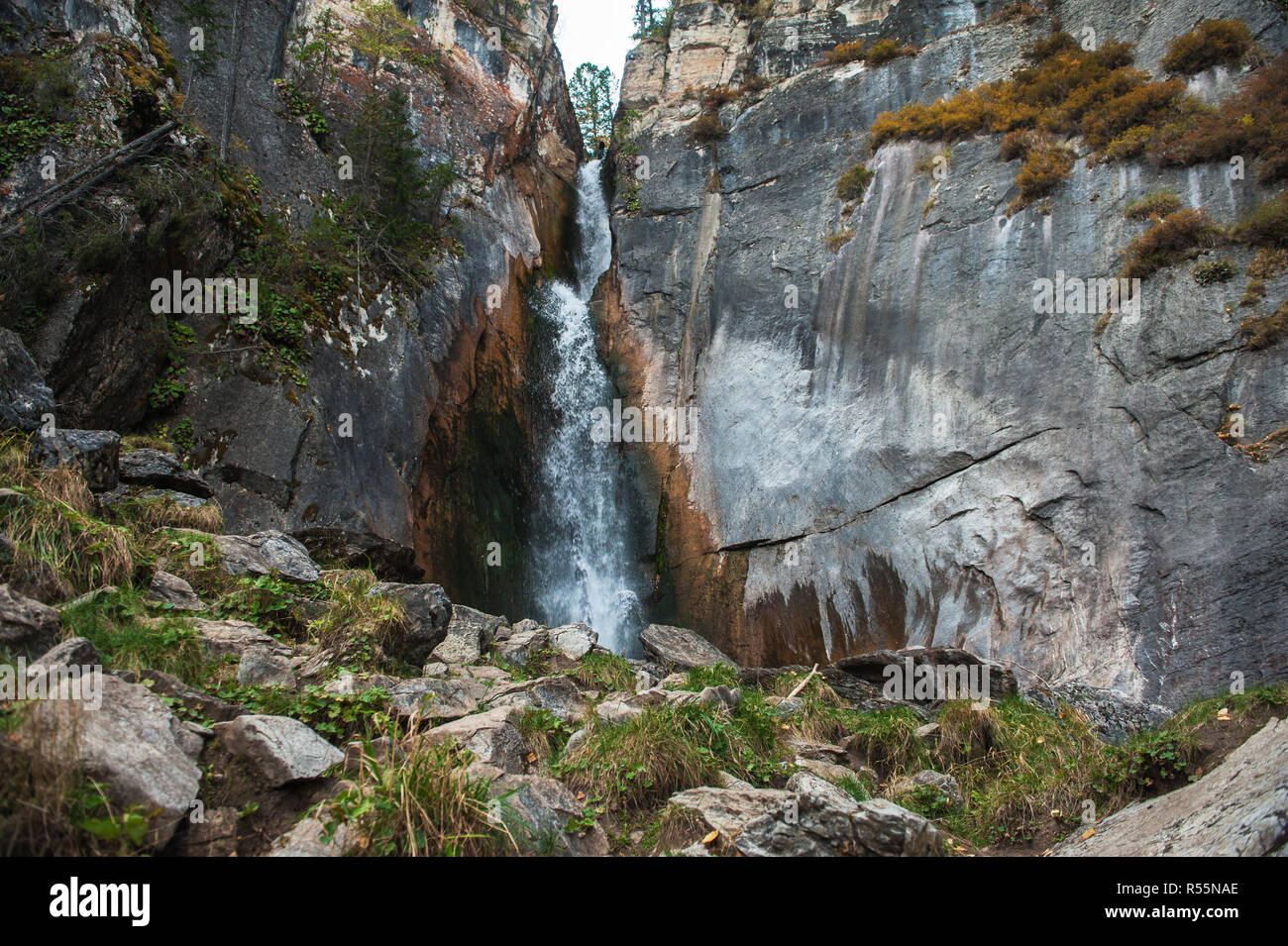 Waterfall on river Shinok Stock Photo - Alamy