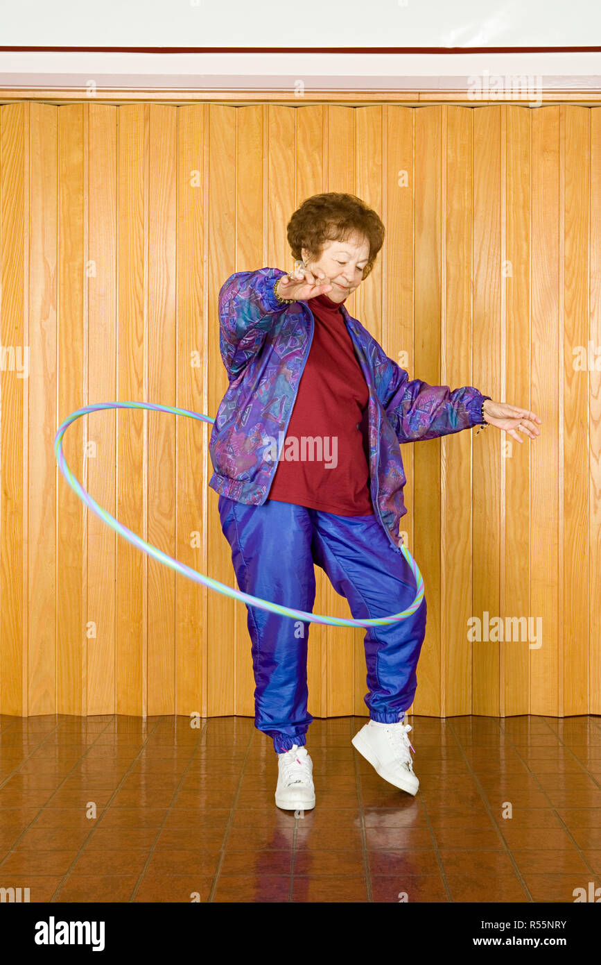 Hula hoop woman action hi-res stock photography and images - Alamy