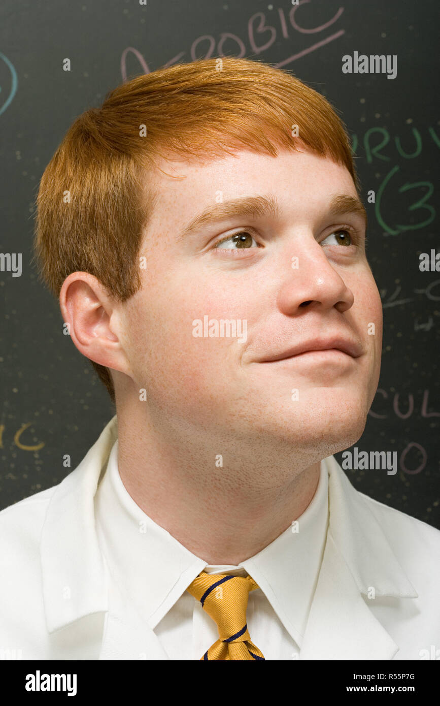 Male student looking to the future Stock Photo - Alamy