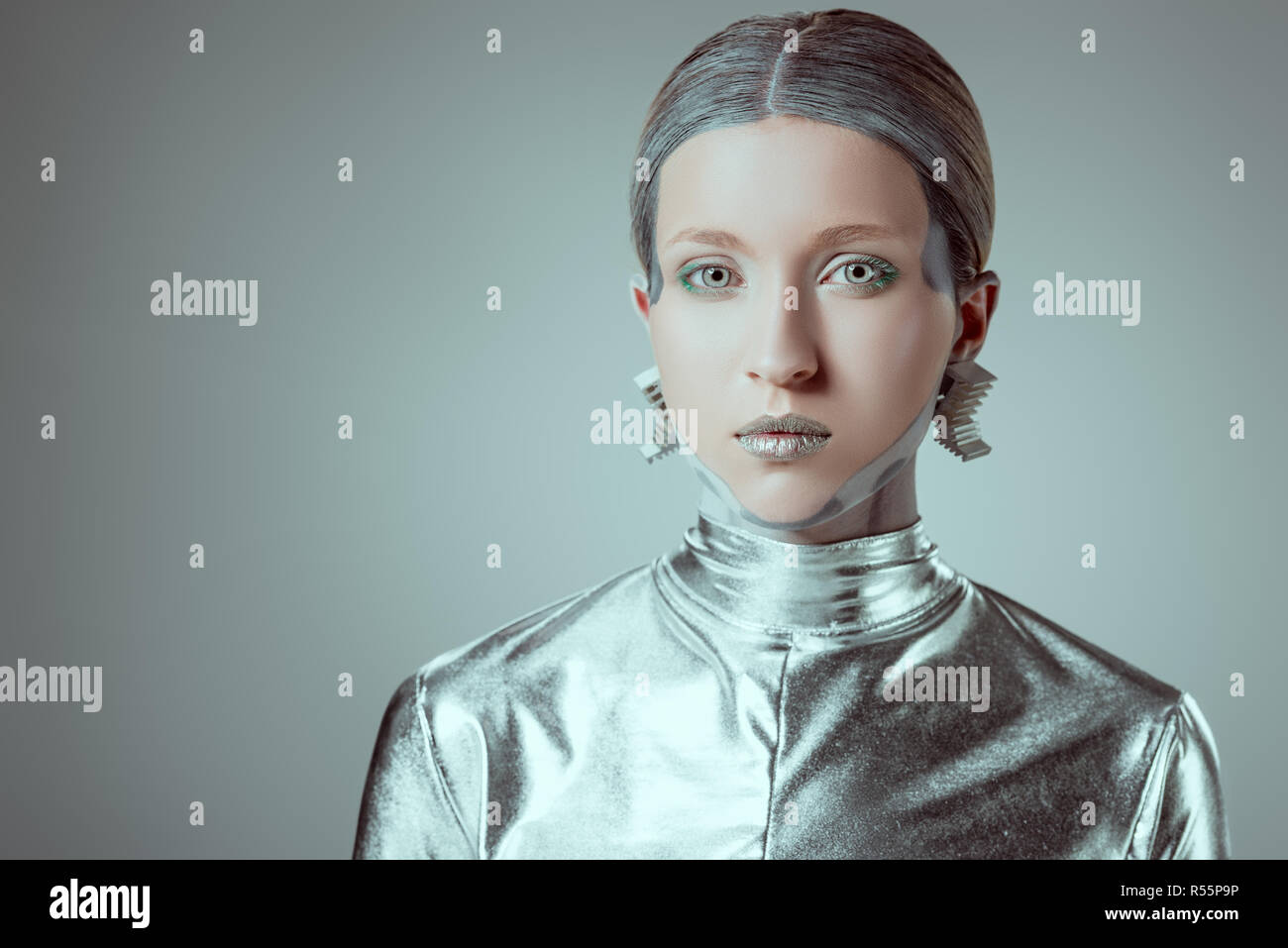 Female Robot Makeup