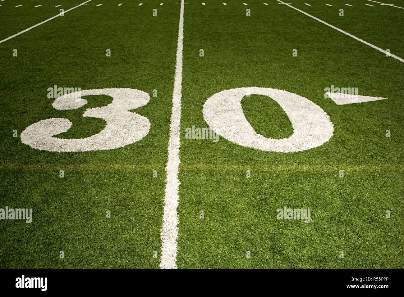Thirty yard line Stock Photo - Alamy