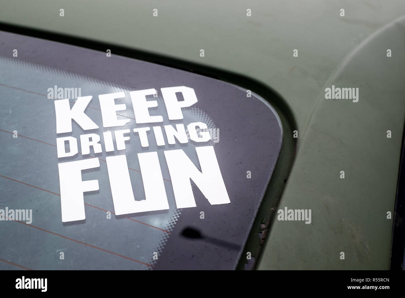 Sticker with slogan hi-res stock photography and images - Alamy