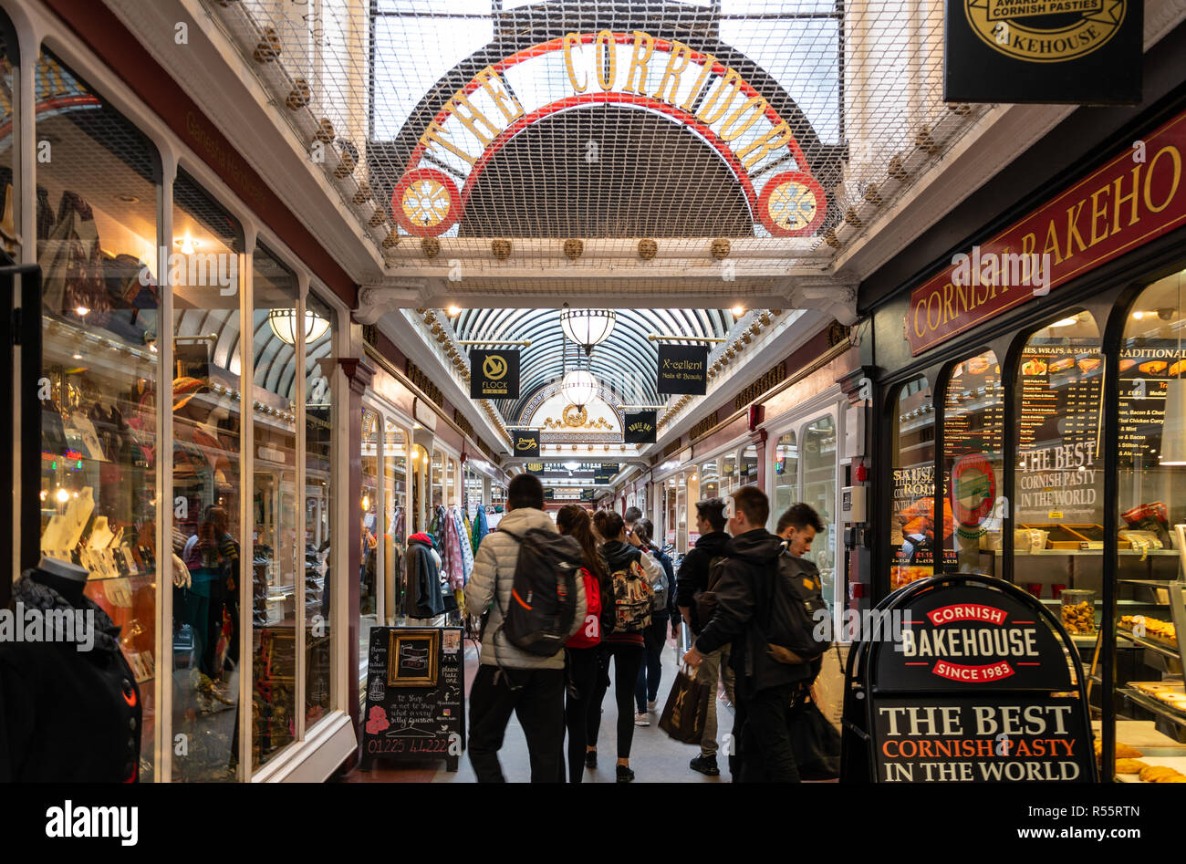 Corridor shopping arcade bath england hi-res stock photography and ...