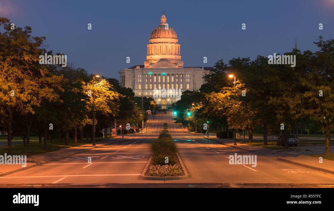 Street View Jefferson City Missouri State Capital Building Stock Photo ...