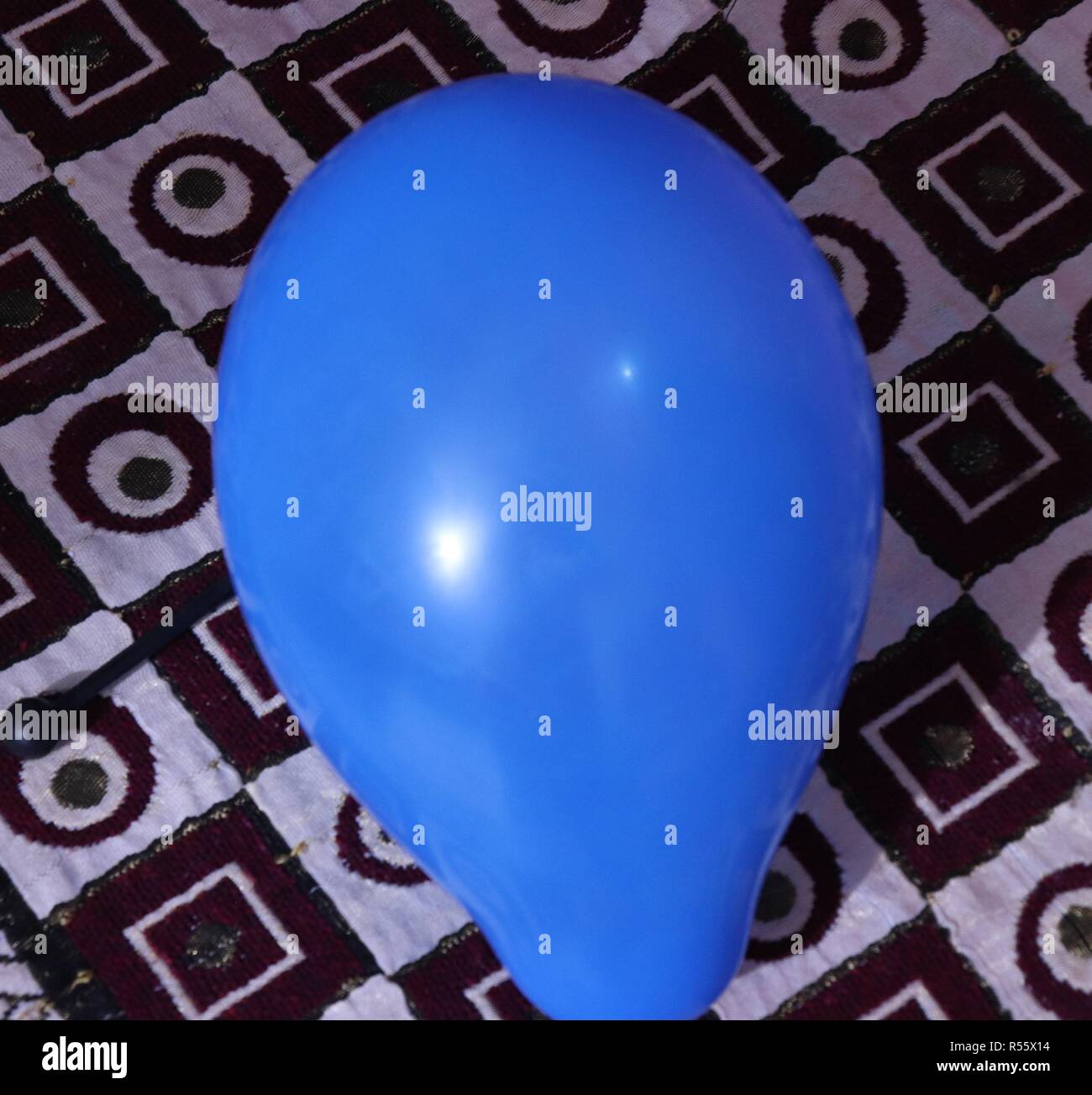 Beautiful blue colour balloon Stock Photo - Alamy